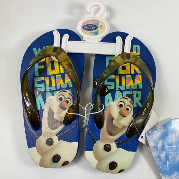 Disney | Shoes | Disney Frozen Kids Flip Flops Blue | Poshmark